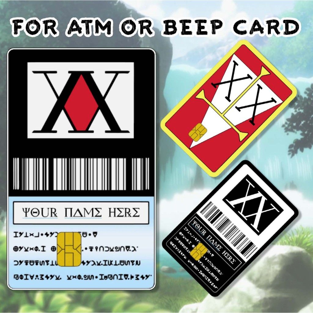 Card Skin Sticker Hunter X Hunter Card Skin Sticker (for ATM CARD, BEEP ...