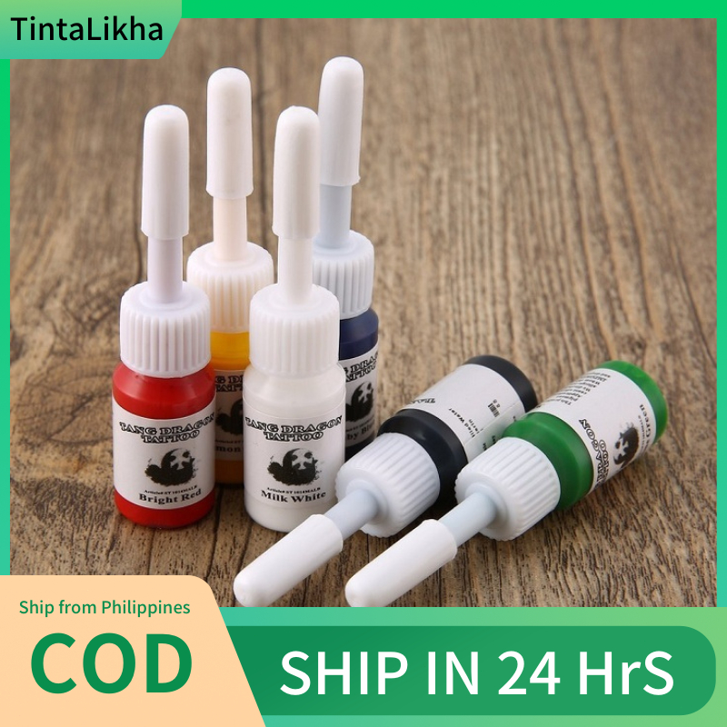 6Pcs/20pcs professional multi-color tattoo ink pigment 6Pcs ...