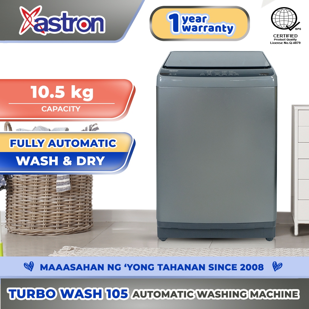 Astron TURBOWASH105 Fully Automatic Washing Machine - 10.5kg | Wash and ...