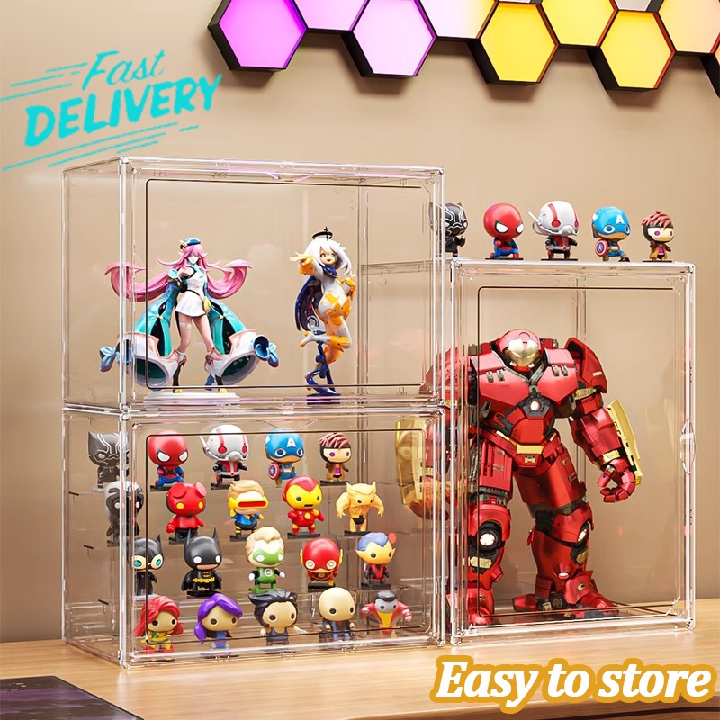 Transparent Gundam Acrylic Display Case Popmart Acrylic Toy Storage box ...