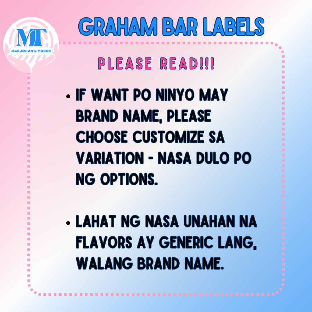 GRAHAM BAR STICKER LABEL WATERPROOF SMUDGEPROOF VINYL STICKER PRODUCT ...