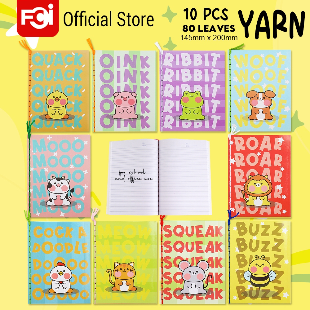 FCI YARN Spiral Notebook with Different New Design for Students 80's x ...