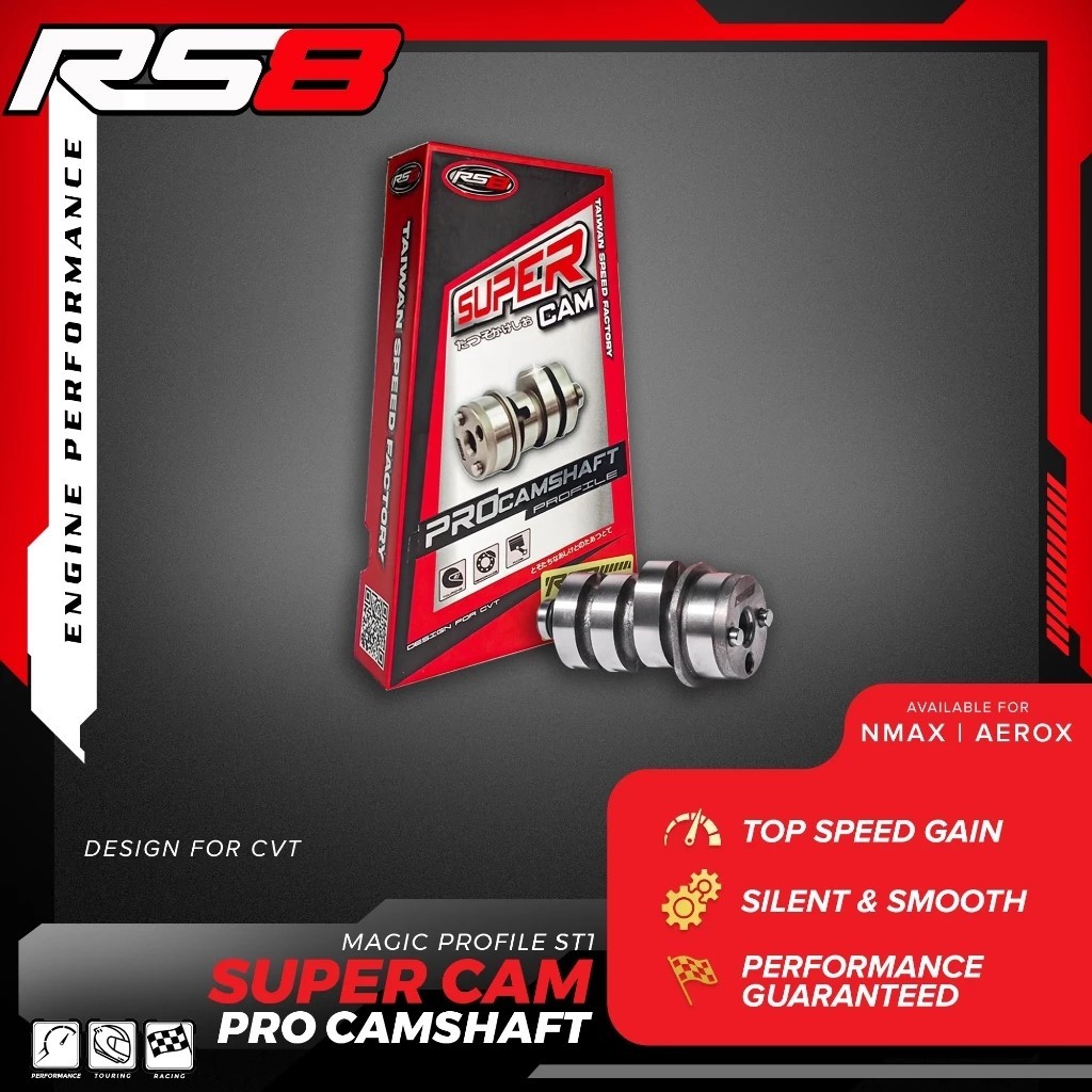 RS8 PRO CAMSHAFT STAGE 1 PRO SERIES NMAX/AEROX | Shopee Philippines