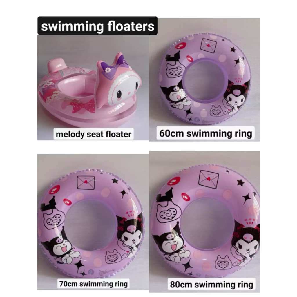 BFCM Polyvinyl Kuromi Summer Swimming Inflatable Floater for Kids ...