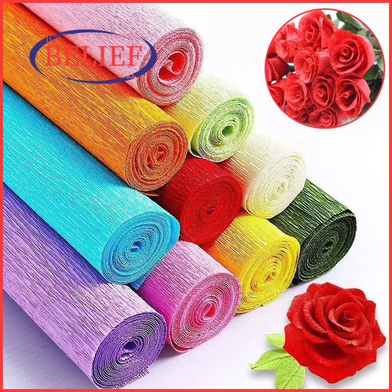 Crepe Paper Rolls For Flowers Paper Arts Crafts DIY Handmade Gift ...