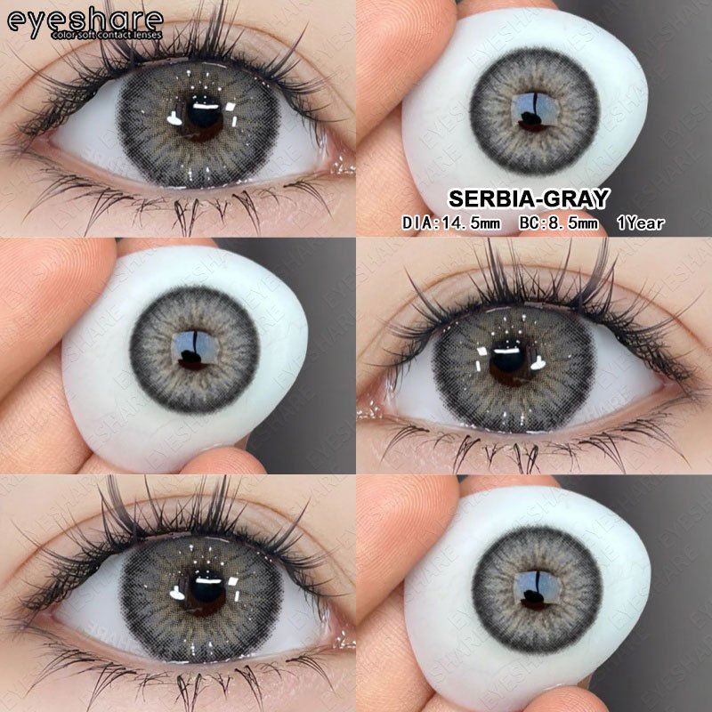 EYESHARE SERBIA Serie Gray Contact Lens Series For Eye Makeup Diameter ...