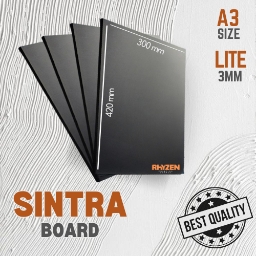 10pcs 3mm Black SINTRA BOARD A3 / A4 / A2 / 6R Size Lite | Shopee ...
