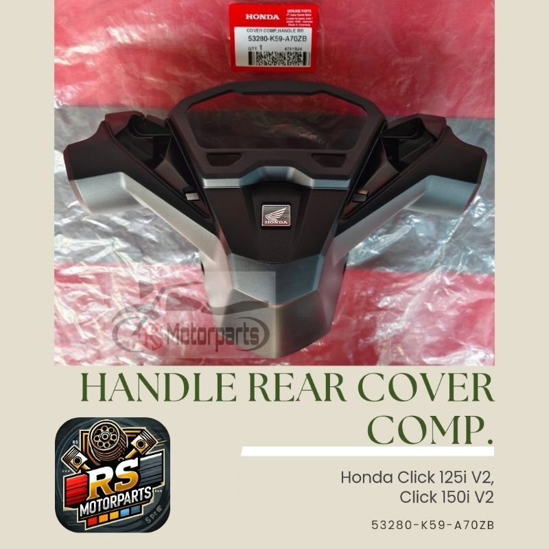Handle Rear Cover Comp. (Batok) Honda Click 125i V2, Click 150i V2 ...