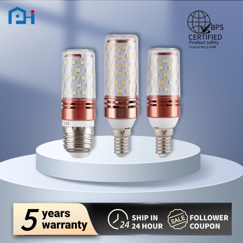 Tri-color 12W LED Bulb Lights Chandelier E27 E14 Corn Bulb Lamp Led ...