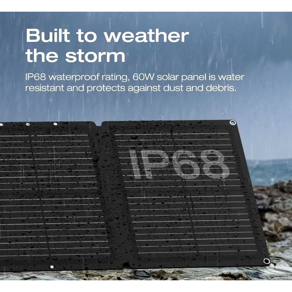 ECOFLOW 60W Flexible Solar Panel Solar Modules IP68 Waterproofing local ...