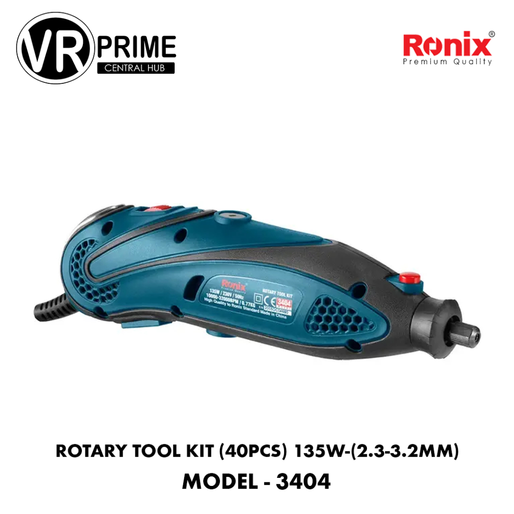 Ronix® By VR Prime - Rotary Tool Kit, 135W, 10000-32000RPM (code: 3404 ...