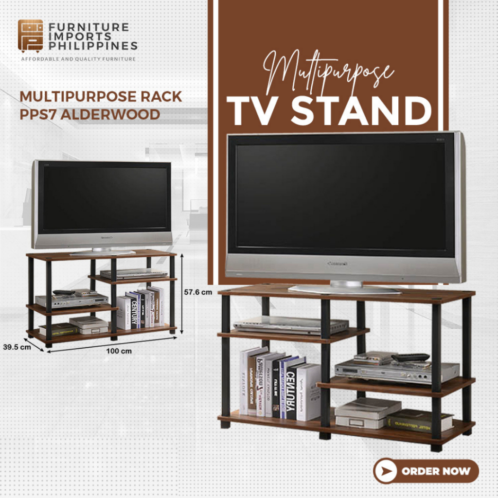TV Stand Multipurpose Rack Shelf PPS7 | Shopee Philippines