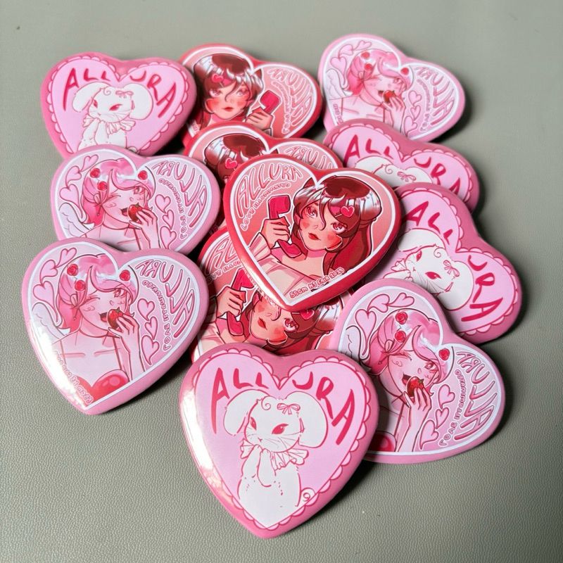 Heart Shaped Button Pins | Shopee Philippines