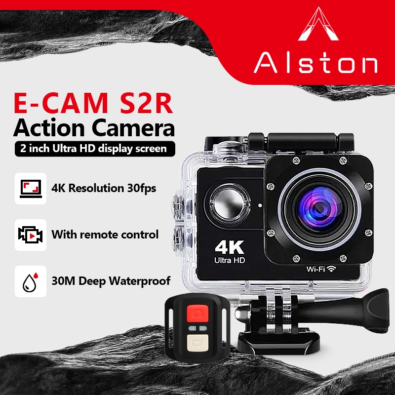 E-CAM S2R 4K Ultra HD Sports DV Underwater Waterproof WiFi Outdoor ...