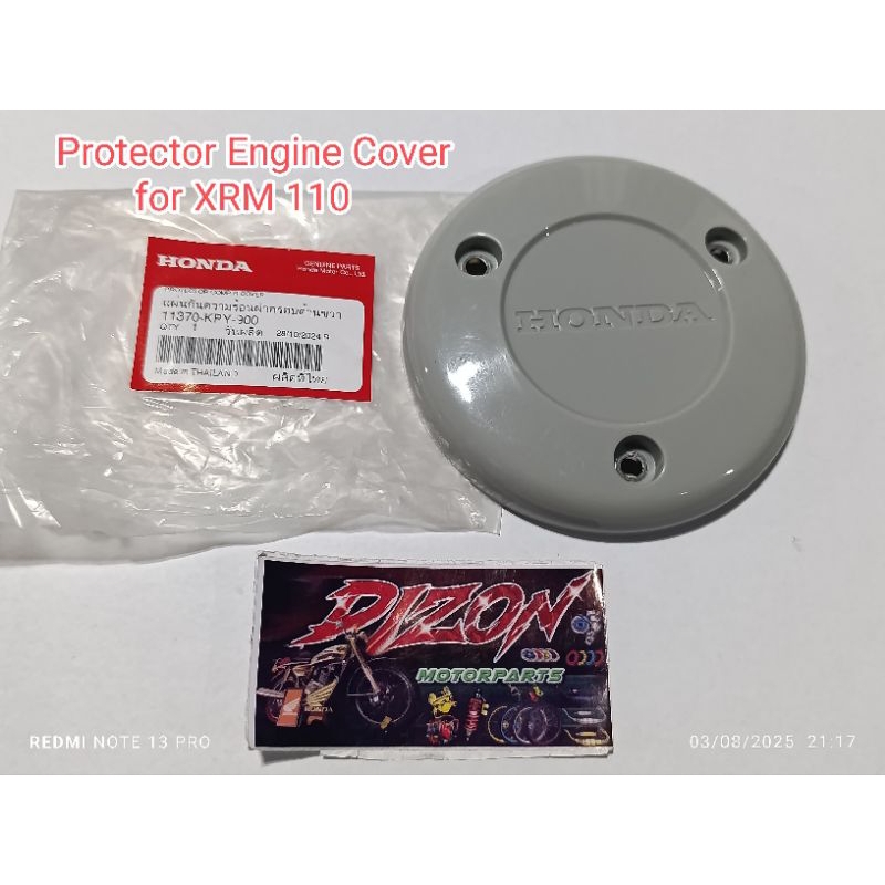 Honda Genuine Protector Engine Cover for XRM 110 (11370-KPY-900 ...