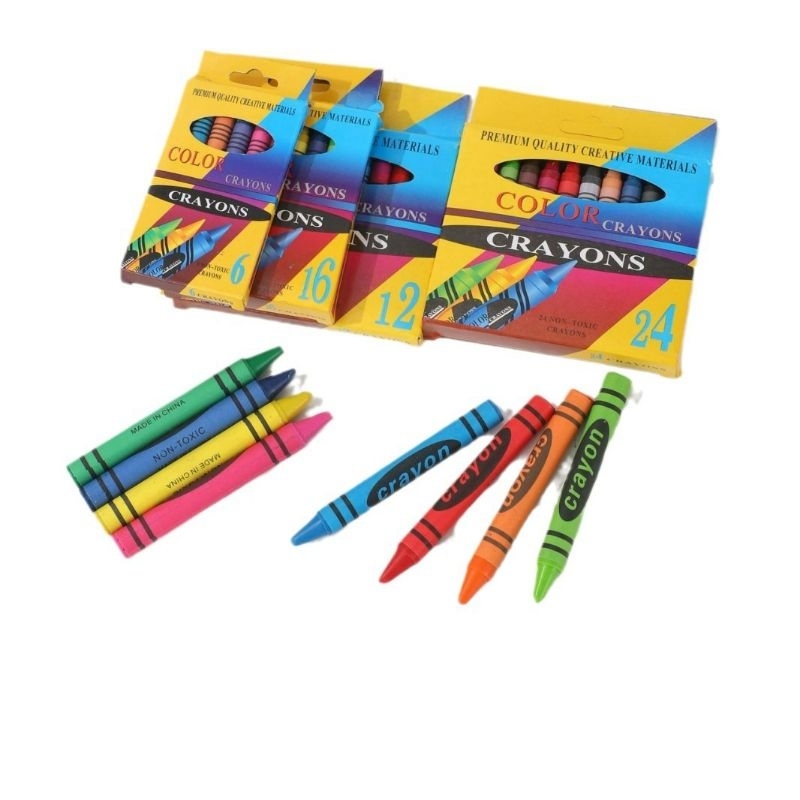 8/12/24pc Set Generic Crayon Crayons Set School Supplies Art Painting ...