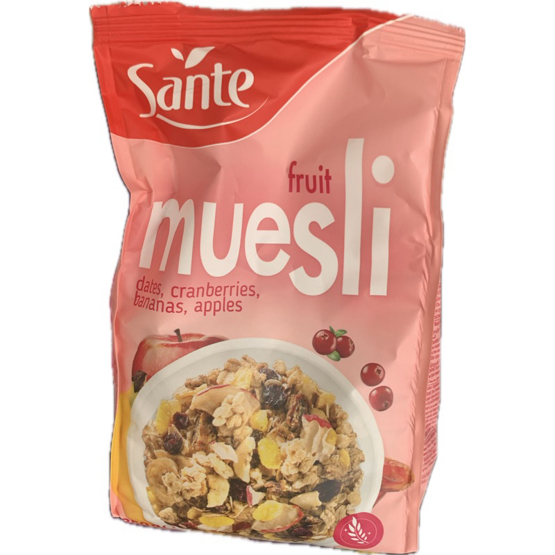 SANTE MUESLI WHOLE GRAIN FRUIT 350G | Shopee Philippines