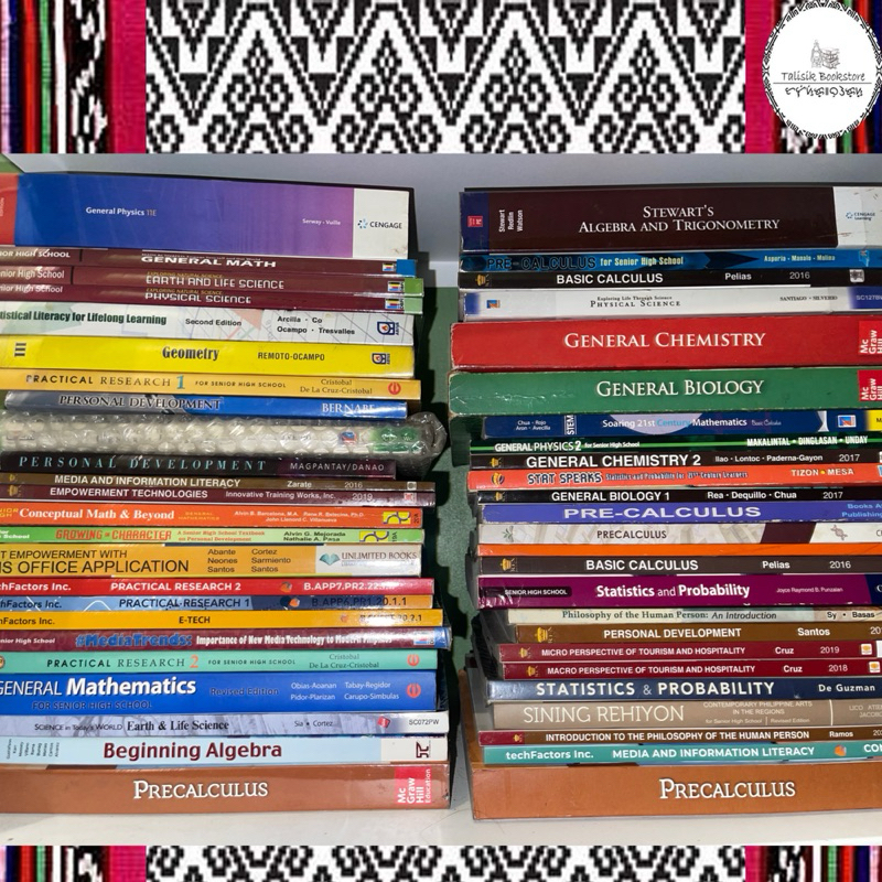 Original SHS senior high school K-12 academic books HUMSS STEM ABM GAS ...