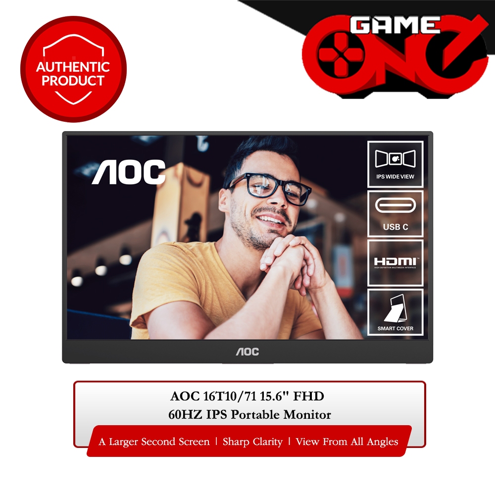 AOC 16T10/71 15.6" FHD 60HZ IPS Portable Monitor | Shopee Philippines