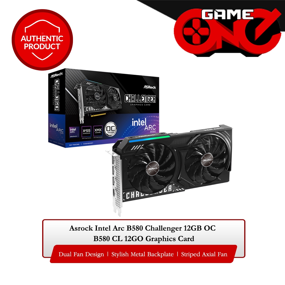 Asrock Intel Arc B580 Challenger 12GB OC B580 CL 12GO Graphics Card ...