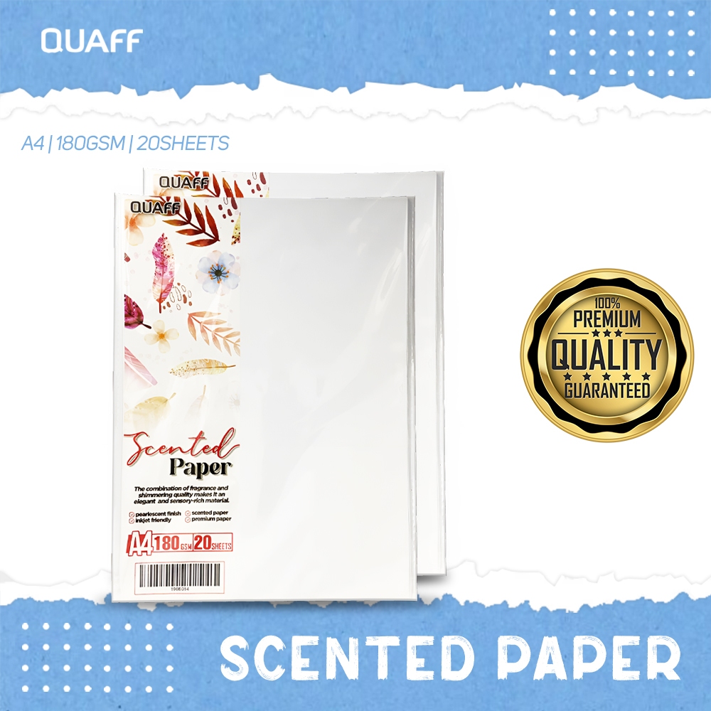QUAFF Scented Paper 180Gsm A4 White (20sheets/pack) | Shopee Philippines