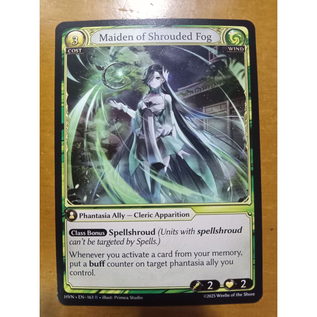 GA Maiden of Shrouded Fog R Abyssal Heaven HVN Grand Archive GATCG ...