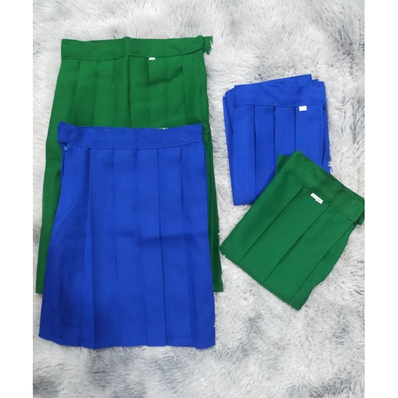 SKIRT UNIFORM BP AND RP ROYAL BLUE AND GREEN COLOR | Shopee Philippines