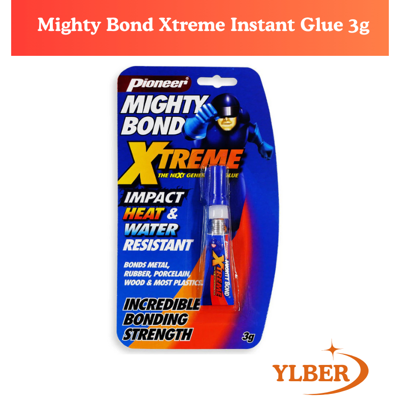 Pioneer Mighty Bond Xtreme Instant Glue (Gel Type) 3g Tube | Shopee ...