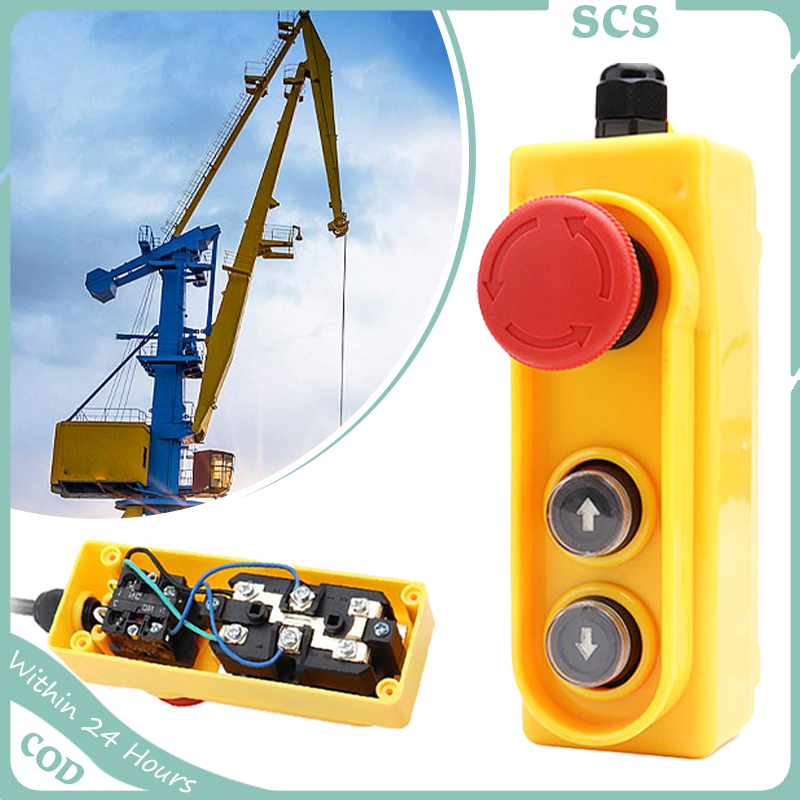 Hoist Push Button Switch,Up Down Lifting Pendant Controller，with ...