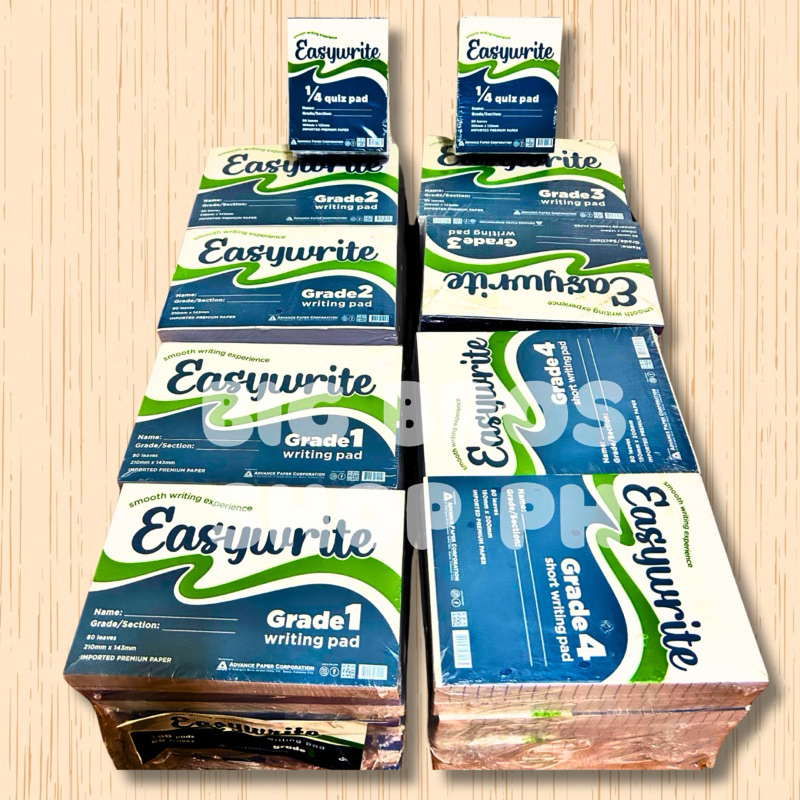 Easywrite Writing Pad for Grade 1 2 3 4 | Easywrite 1/4 Quiz Pad | Ball ...