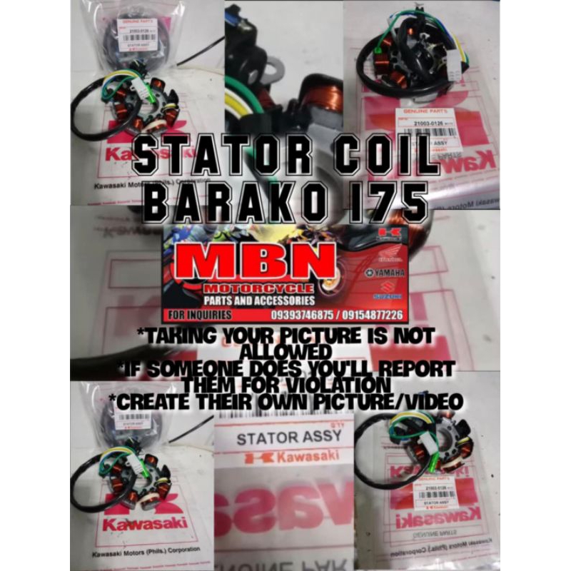 STATOR COIL assy for (BARAKO 175)8coil pure copper | Shopee Philippines