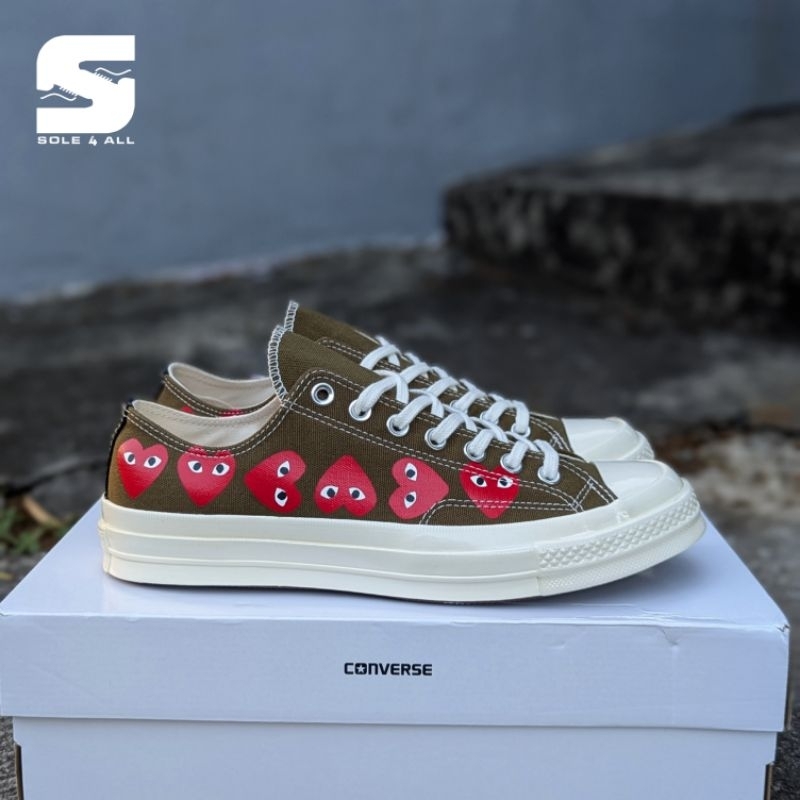 Cons x CDG Chuck 70 Low Fir Green | Shopee Philippines