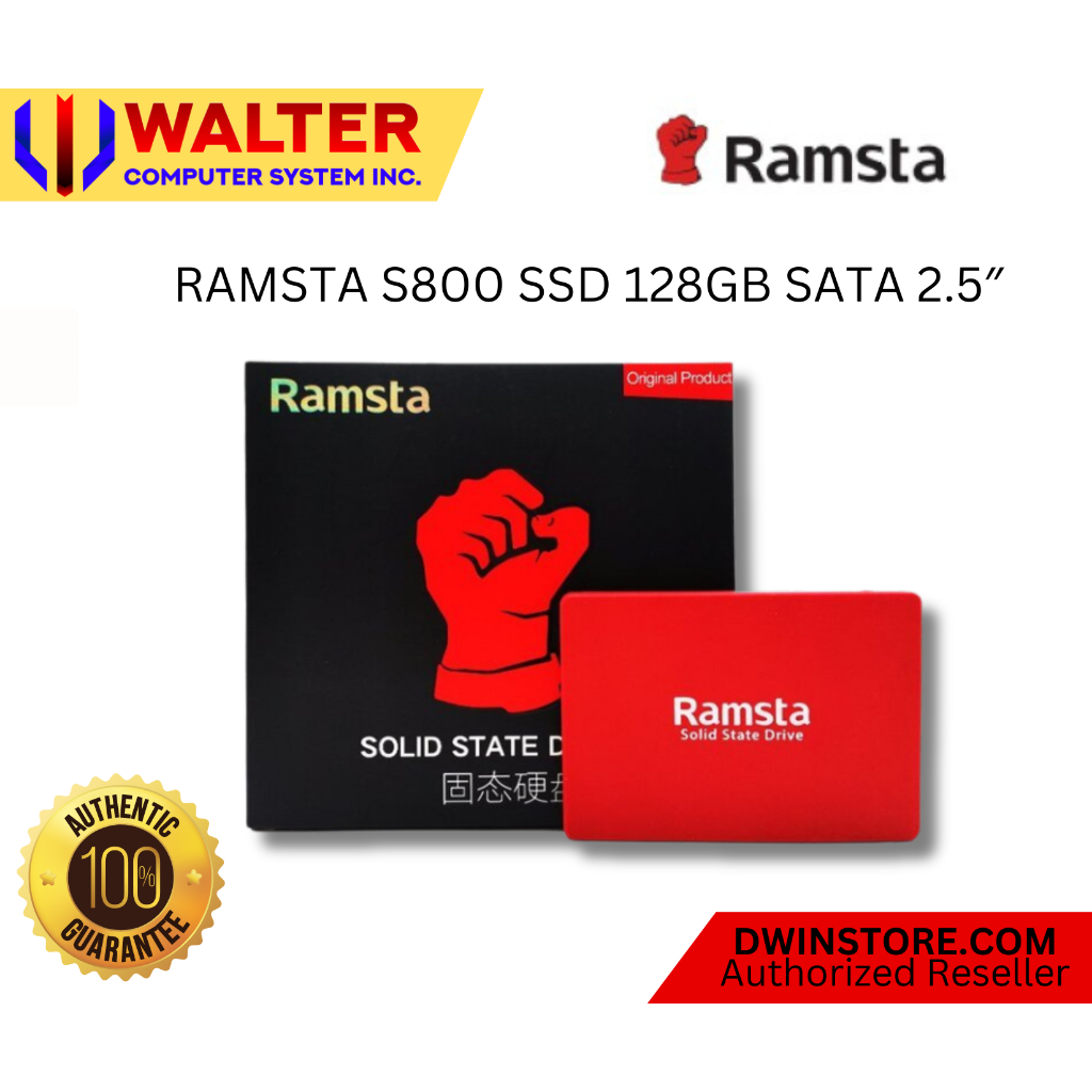 RAMSTA S800 SSD 128GB SATA 2.5″ | Shopee Philippines