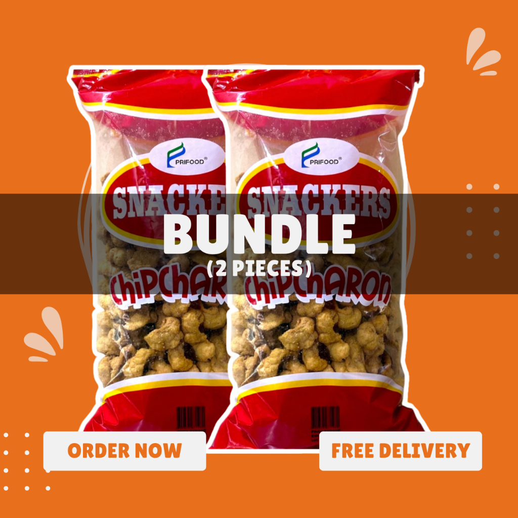 BUNDLE! SNACKERS CHIPCHARON PINOY BAWANG (415 GRAMS) | Shopee Philippines