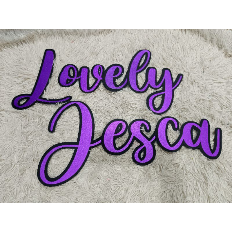 2 Layer Letter Name Backdrop (Price is per letter) | Shopee Philippines
