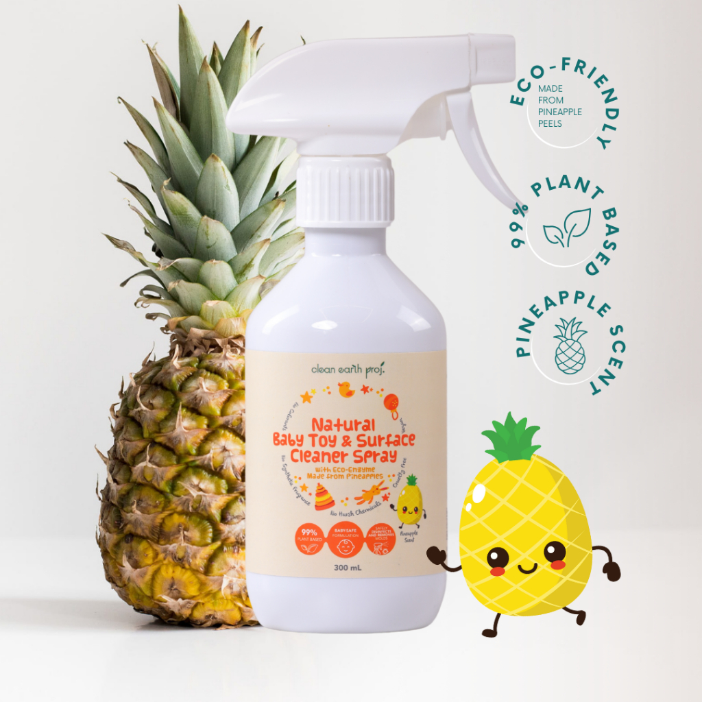 Clean Earth Project Natural Toy and Surface Cleaner Spray Pineapple ...