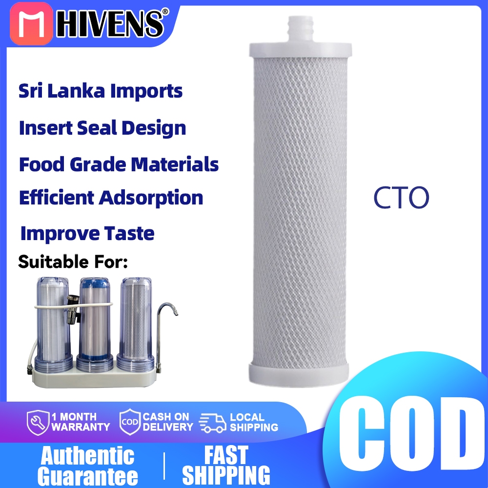 High Grade Water Filter Purifier Cartridge Coconut Shell Compress ...