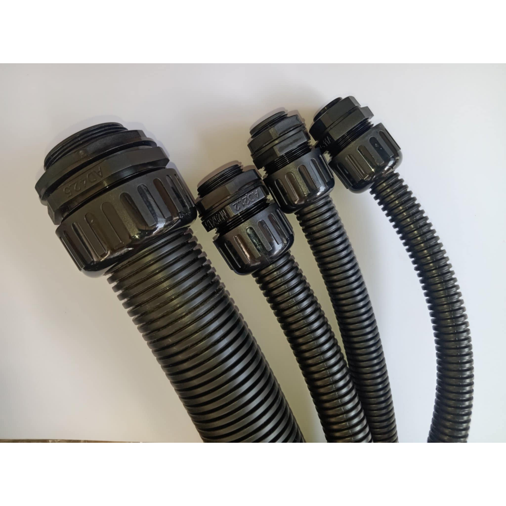 Polypropylene PP Corrugated End Connector - Bellows - Cable Glands ...