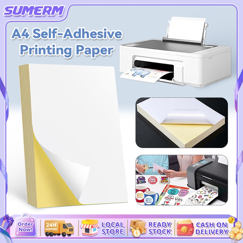 Sticker Paper Printable Self Adhesive Laser Inkjet Printer Waterproof ...
