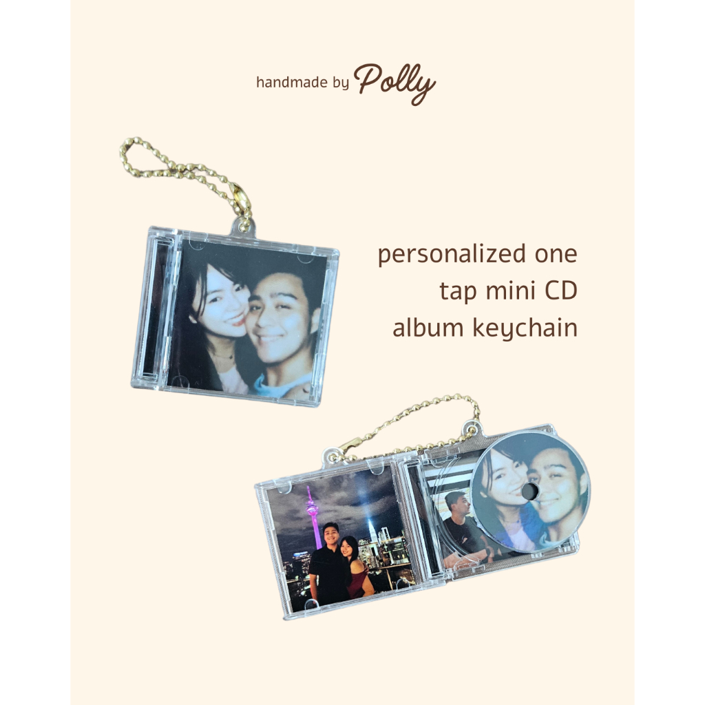 Custom Mini CD Album Keychain | NFC TouchTag Spotify, Photos, Videos ...