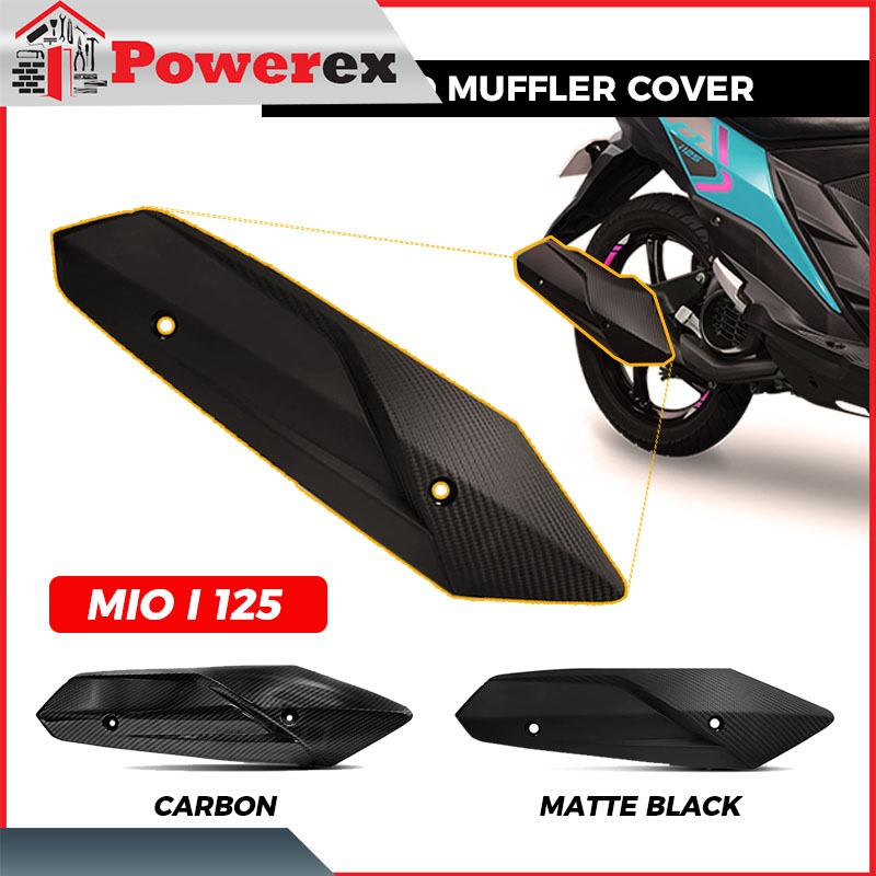 YAMAHA Muffler Cover for MIO i 125 Carbon Heat Guard Motorcycle ...