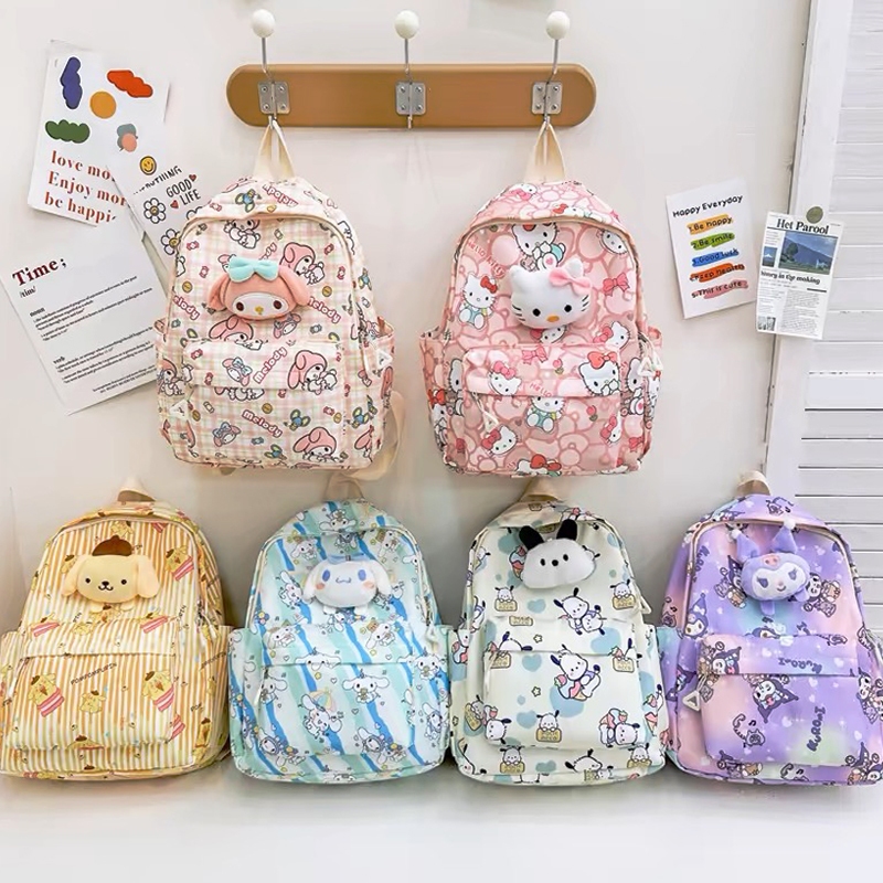 2025 New Sanrio Student backpack school backpack Kuromi Cinnamoroll ...