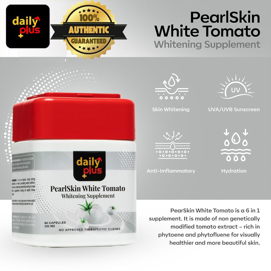 [Authentic Guaranteed] Daily Plus WHITENING SUPPLEMENT PearlSkin White ...