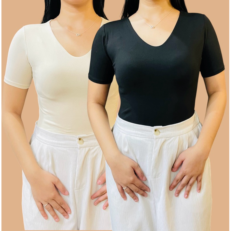 Vneck Seamless Double Lining (Front&Back) | Shopee Philippines