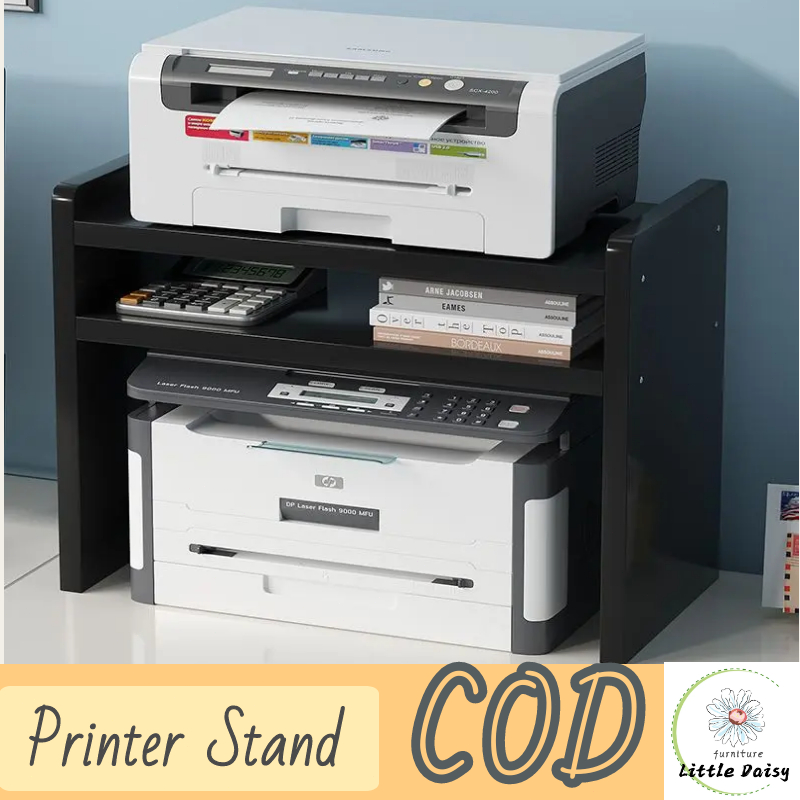 On Hand Wooden Printer Table Printer Rack Double Deck Multi-functional ...