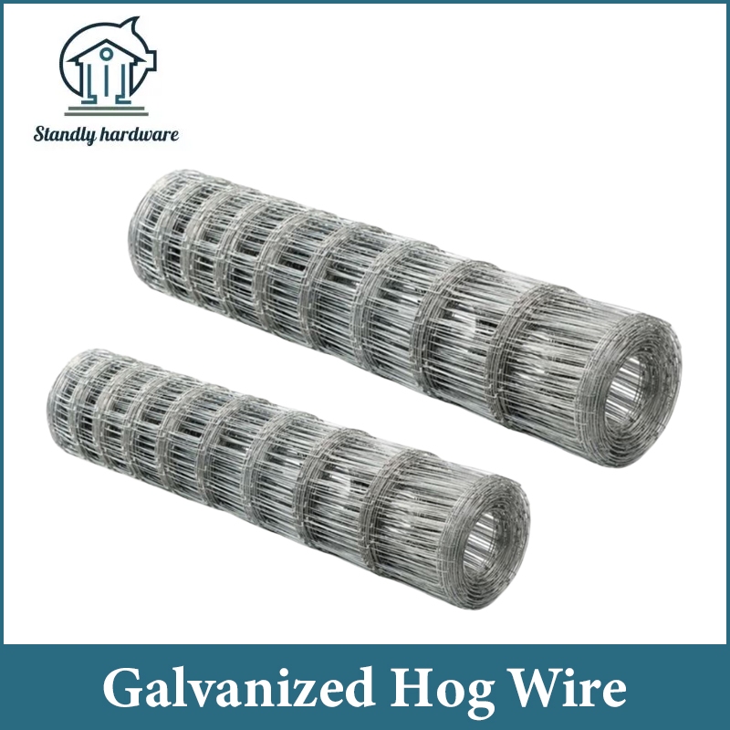 Galvanized Hog Wire Fence 25M Per Roll Goat Fence Bakod Harang 7Holes ...