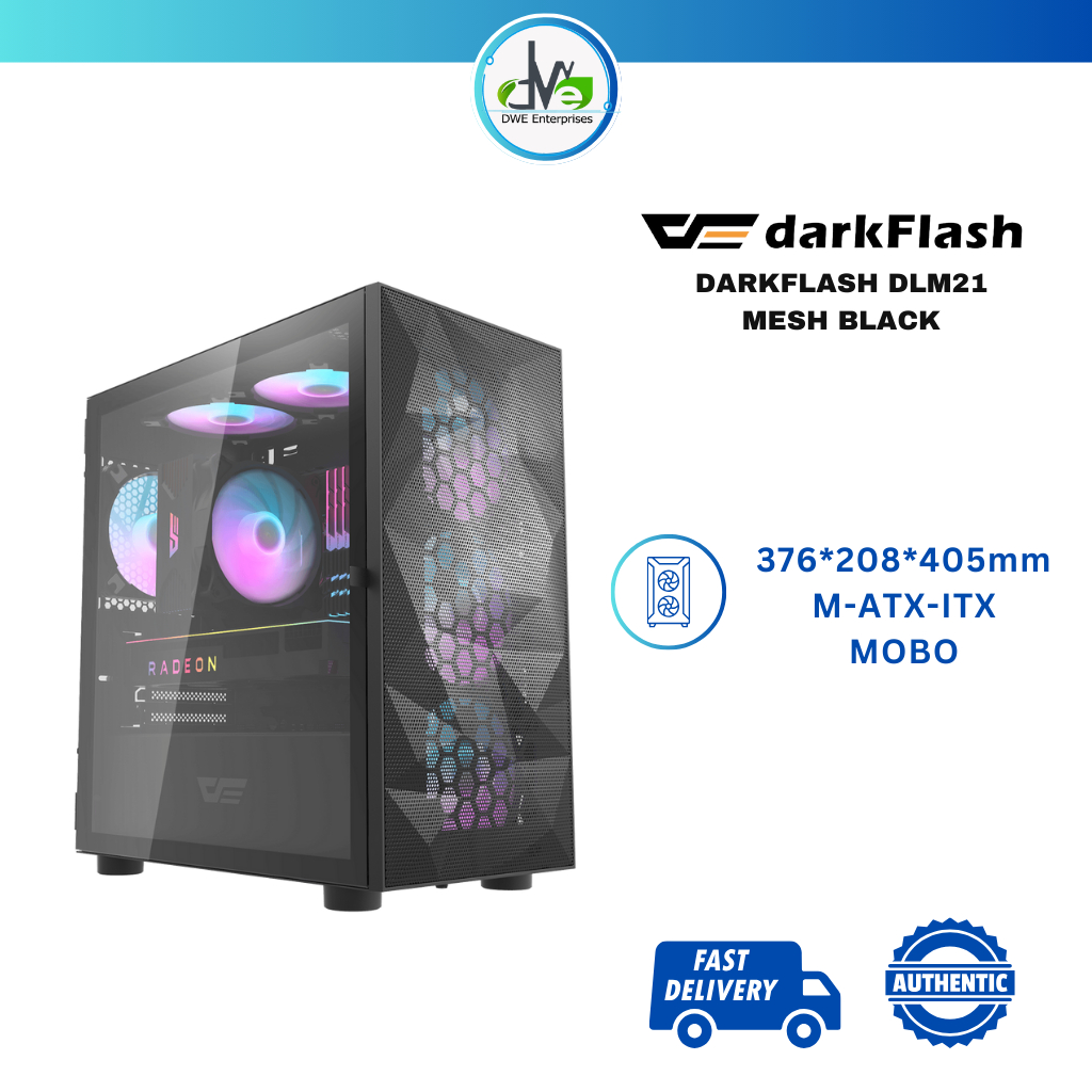 DLM21 MESH MATX GAMING PC CASE | Shopee Philippines