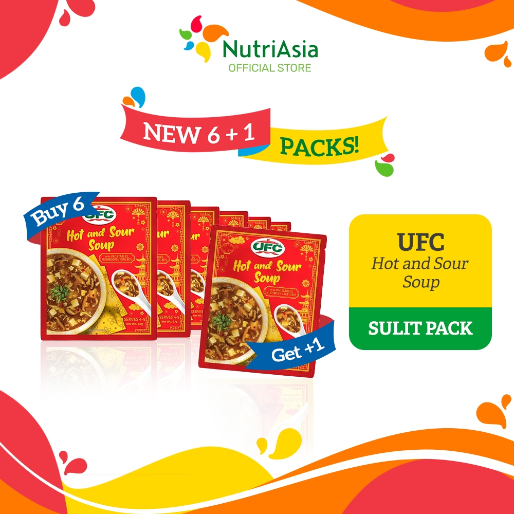 UFC Hot and Sour Soup 67g 6+1 Sulit PAck | Shopee Philippines