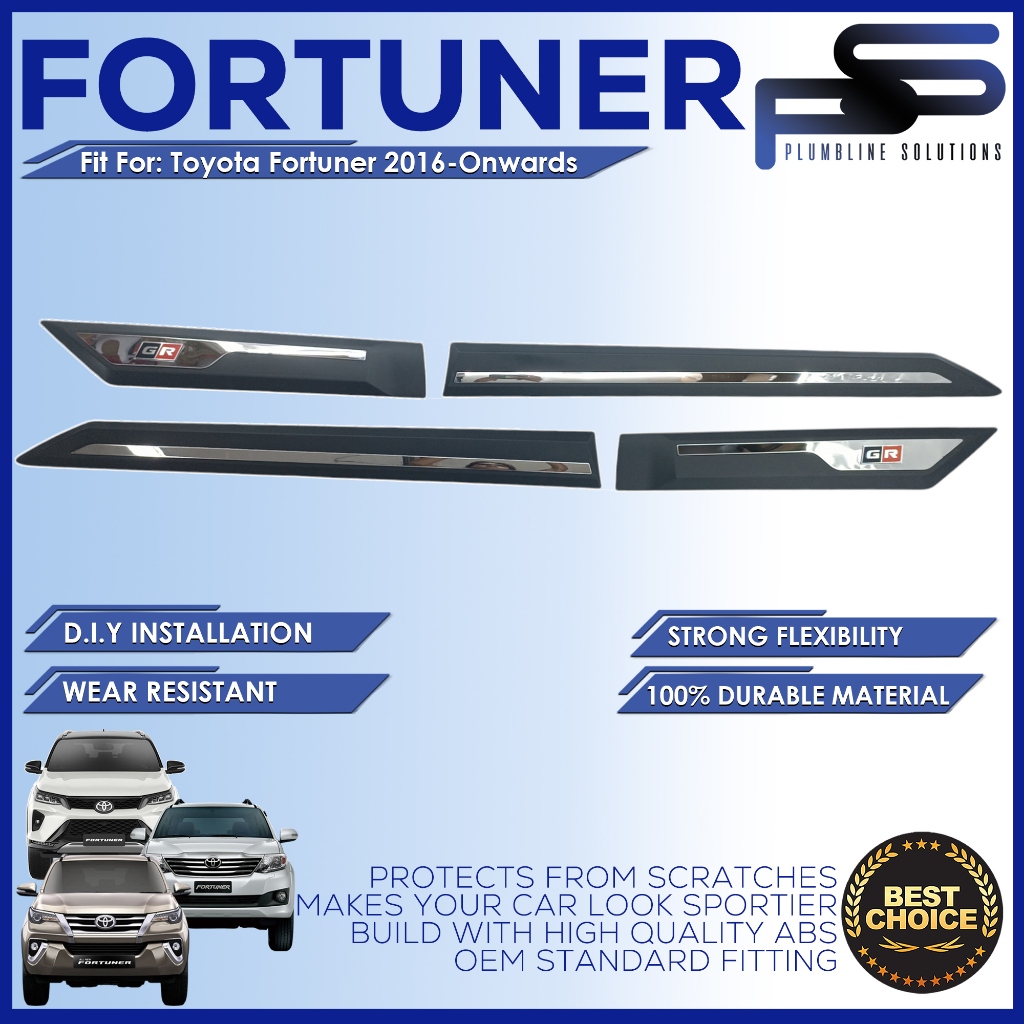 Side Body Moulding Garnish Toyota Fortuner 2012 - Onwards / 2016 ...