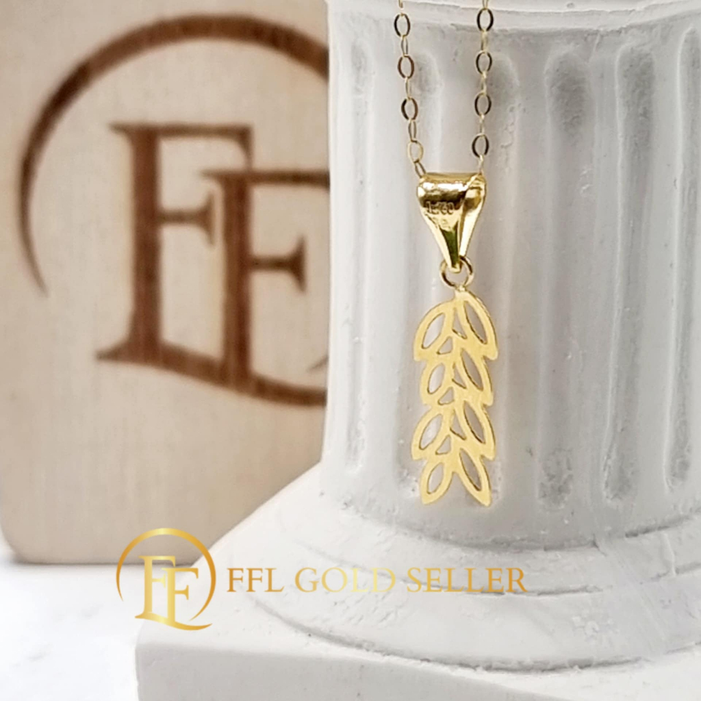 Dahon Pendant | 18k Gold Pendant for Women | 14mm | Shopee Philippines